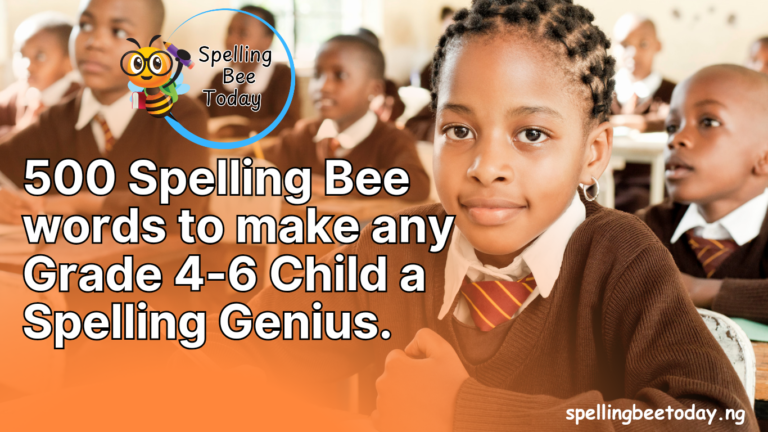 List of 200+ Spelling Bee words for 6th Graders (Grade 6, Basic 6 ...